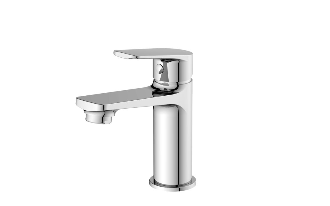 Polished Brass Basin Mixer Fixture Mixer with Ceramic Valve Cold/Hot ...